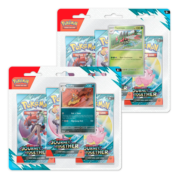 Pokemon TCG: Scarlet & Violet Journey Together - 3 Pack Blister ...