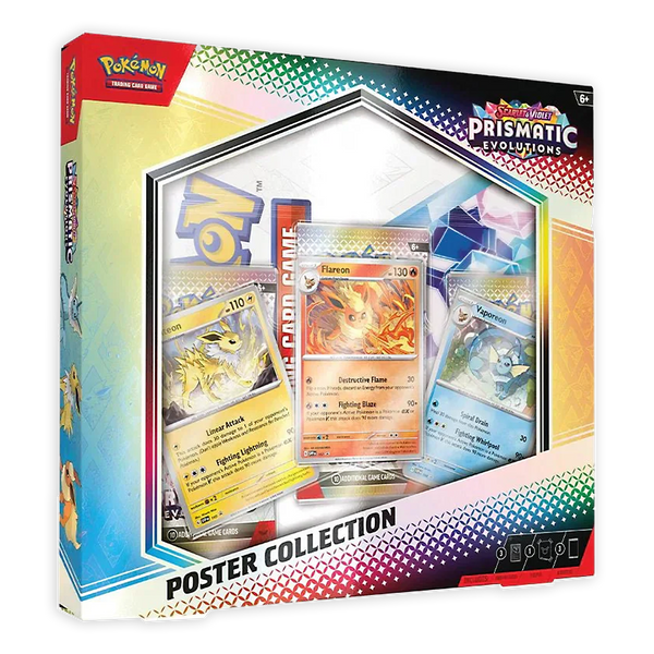 Pokemon TCG: Scarlet & Violet Prismatic Evolutions - Poster Collection ...